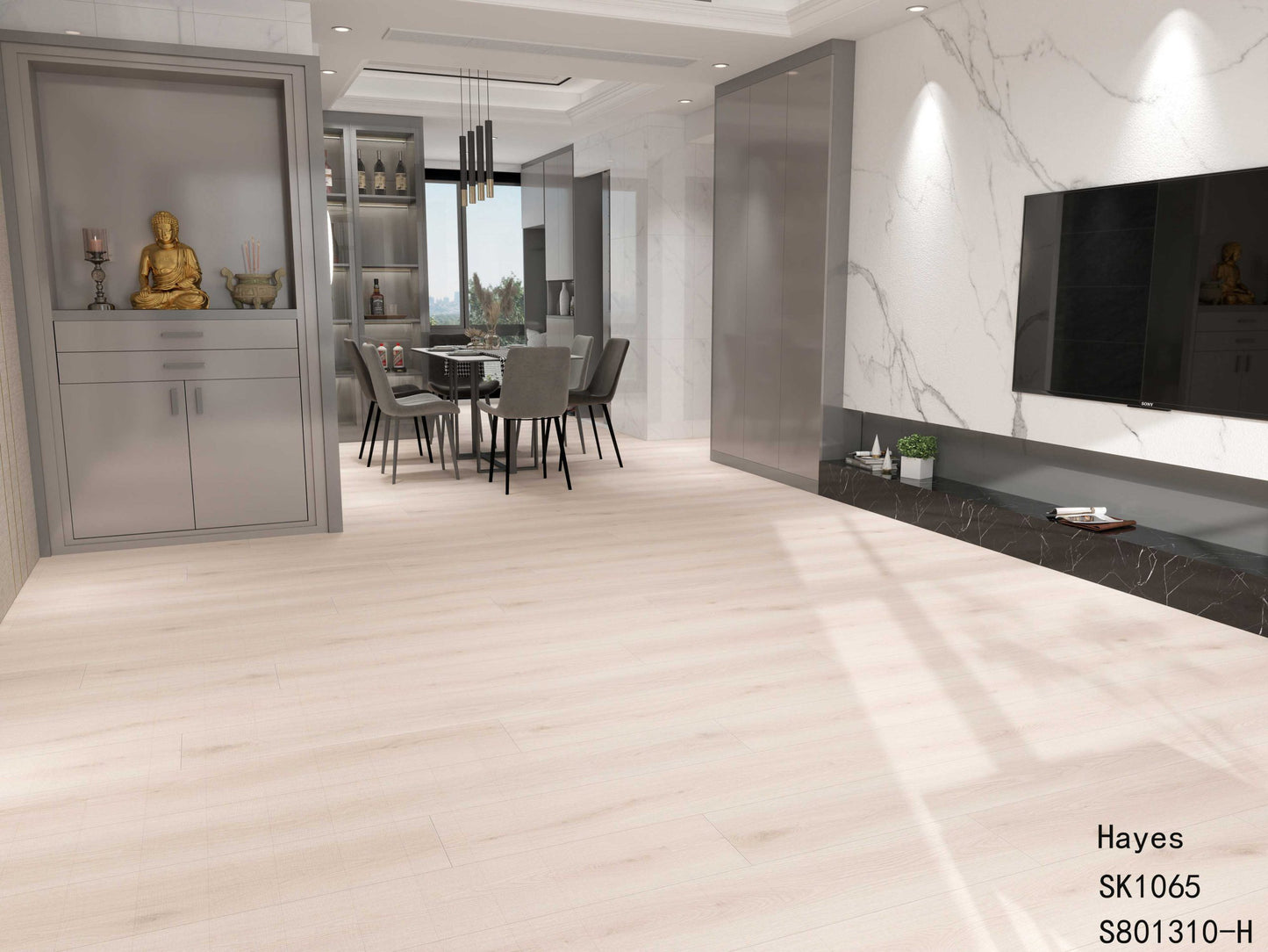 Hayes - SPC Flooring - 9 in. x 60 in. - 22mil – CharlotteLumber