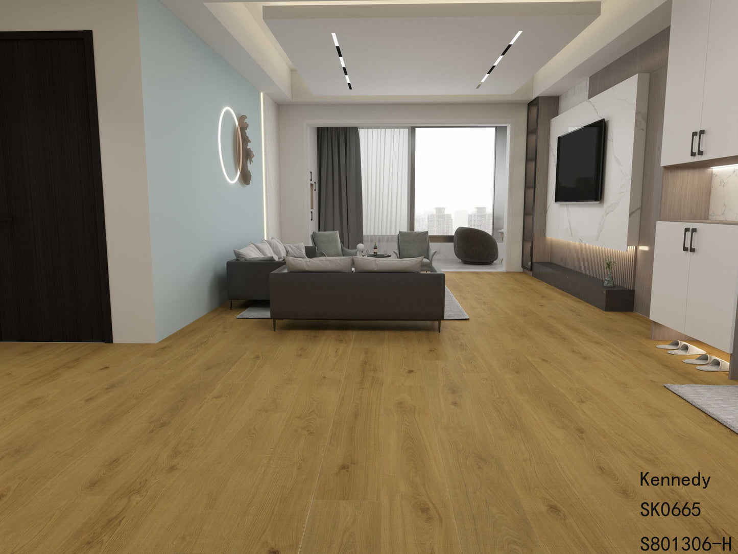 Kennedy - SPC Flooring - 9 in. x 60 in. - 22mil – CharlotteLumber